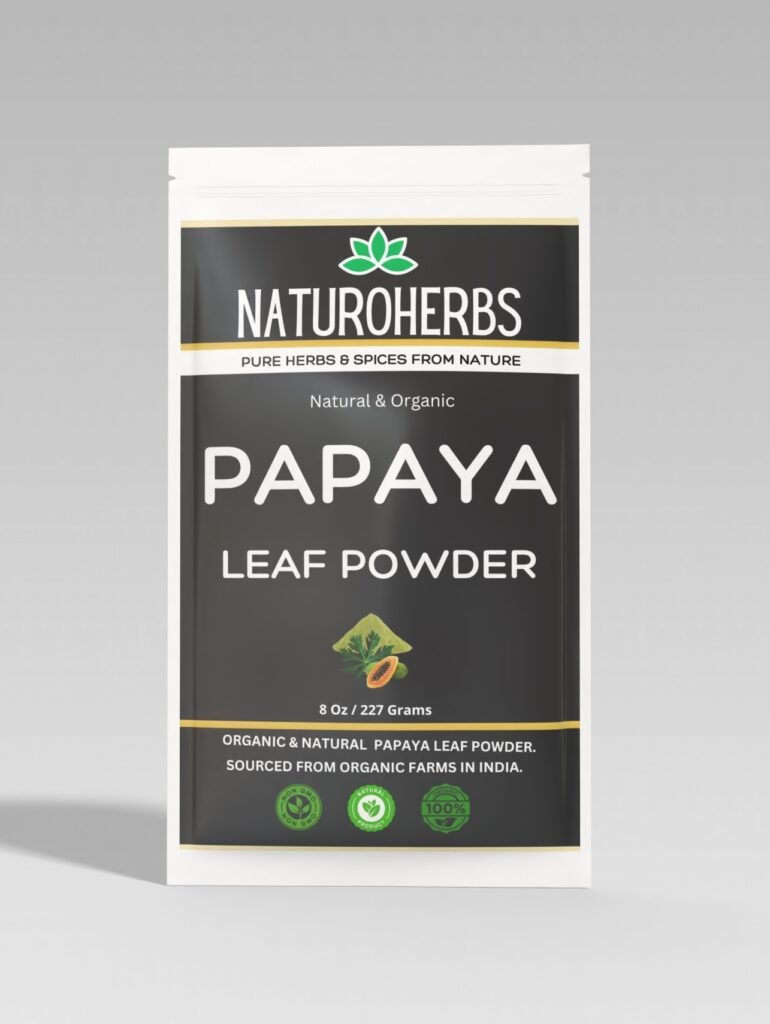 Papaya Leaf Powder | Carica Papaya | Pappali Leaf | Omakka | Papita - Naturoherbs